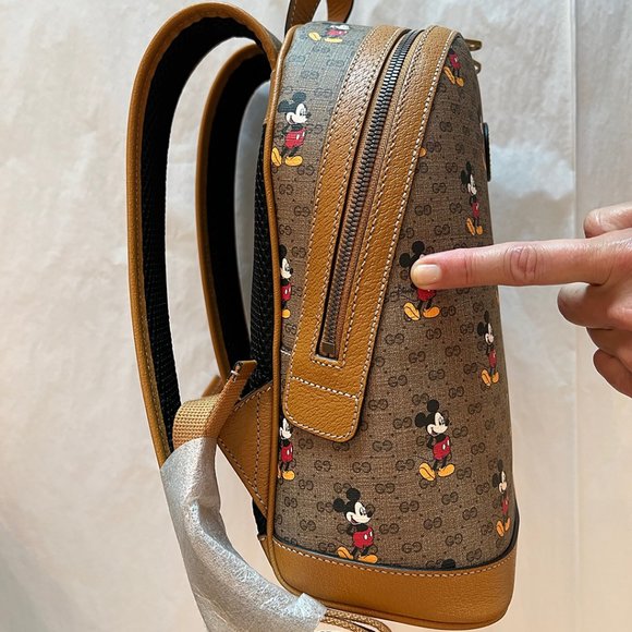 Gucci | Bags | Gucci Gg Disney X Mickey Mouse Supreme Leather Backpack ...
